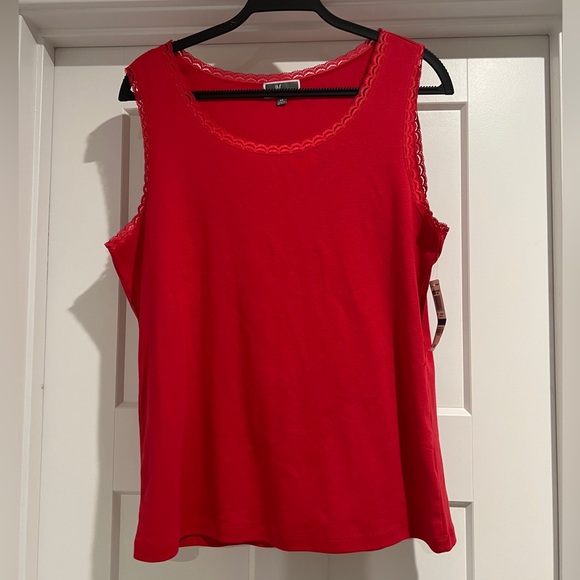 JM Collection | Tops | Nwt Jm Collection Womens Red Tank | Poshmark